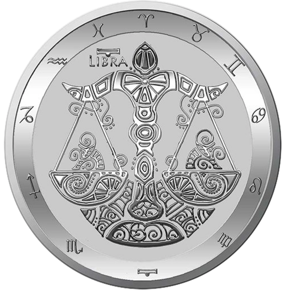 Zodiac Series : Libra 1 Oz Silver